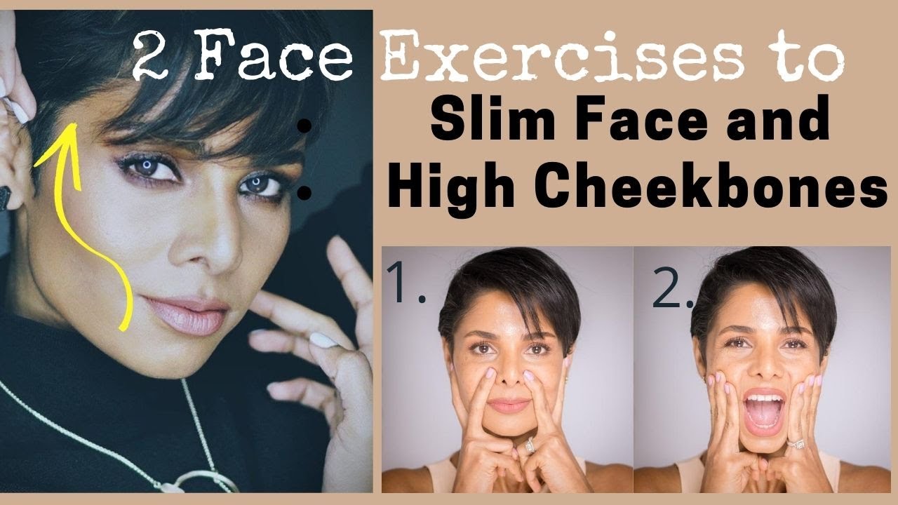 Face exercises to SLIM FACE and HIGH CHEEKBONES/ How To Reduce FACE FA ...